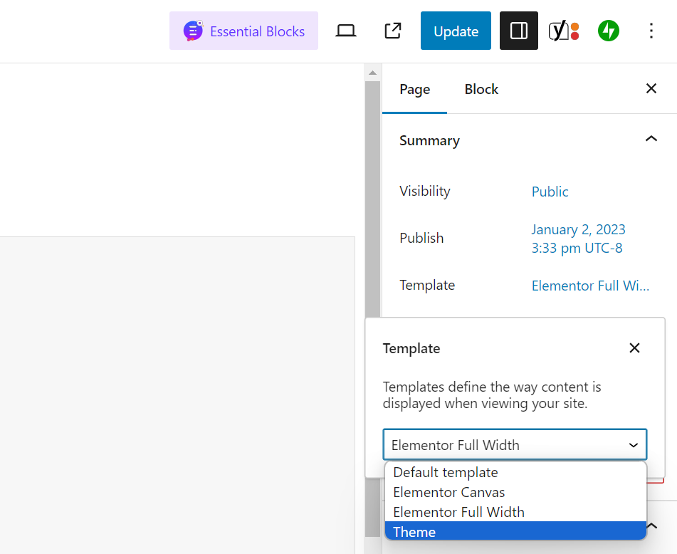 Skip To Content Error In Wordpress Elementor